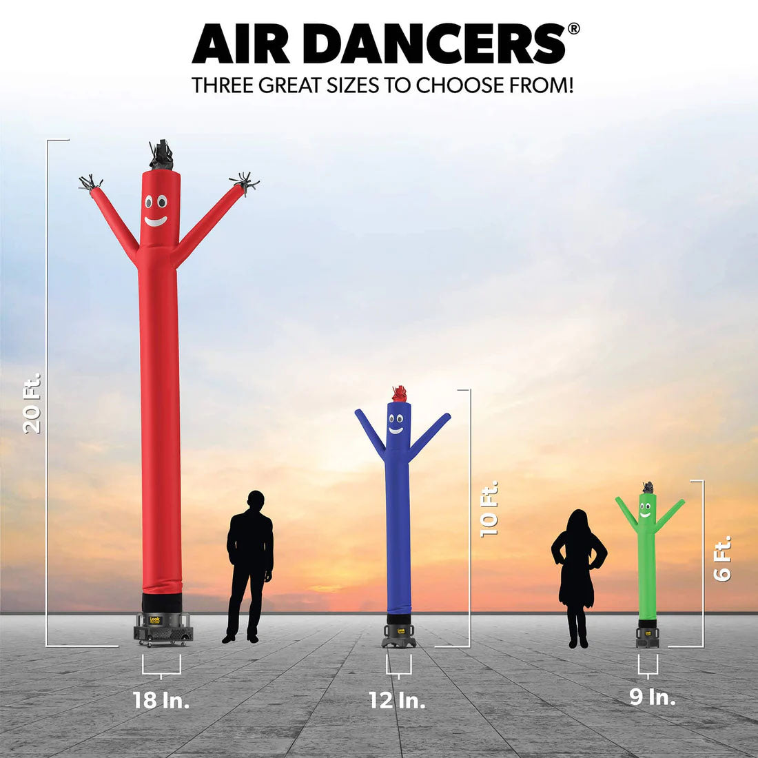 Inflatable Sky Dancer BRIGHT COLORS (Blower NOT included) – Inform ...