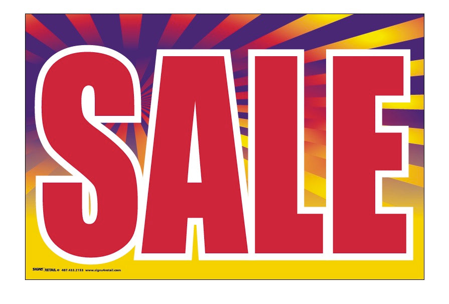 Giant XL Double-Sided Yard Sign: Sale (No Stakes Included) – Inform ...