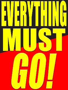 Vinyl Window Sign: Everything Must Go 2 – Inform Promotions