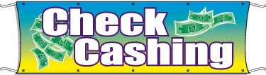 Giant Outdoor Banner: Check Cashing – Inform Promotions