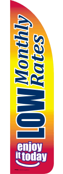 Sidewalk Feather Flag Banner: Low Monthly Rates (FLAG ONLY) – Inform ...