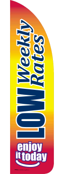 Sidewalk Feather Flag Banner: Low Weekly Rates (FLAG ONLY) – Inform ...