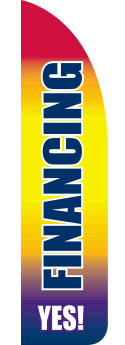 Sidewalk Feather Flag Banner: Yes! Financing (FLAG ONLY) – Inform ...