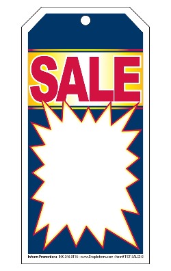 String Tags: (Pack of 100) SALE BURST – Inform Promotions