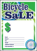 Sale Tags (Pk of 100): Bicycle Sale – Inform Promotions