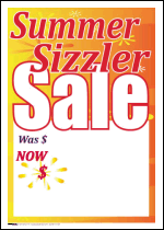 Sale Tags (PK of 100): Summer Sizzler Sale – Inform Promotions
