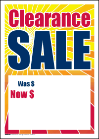 Clearance Sale Tags for Sale (100 Pack) - Buy online – Inform Promotions