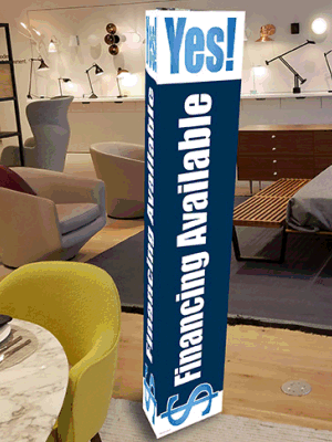 Tower Sign: YES! Financing Available (Pk of 3)) – Inform Promotions