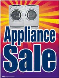 Vinyl Window Sign: Appliance Sale – Inform Promotions