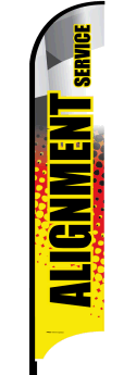 Feather Flag Banner: Auto Alignment Service – Inform Promotions