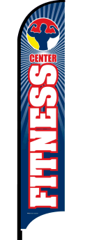 Feather Flag Banner: FITNESS CENTER – Inform Promotions