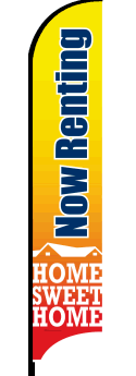 Feather Flag Banner: Now Renting – Inform Promotions