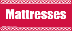 Plastic Window Sign: Mattresses – Inform Promotions