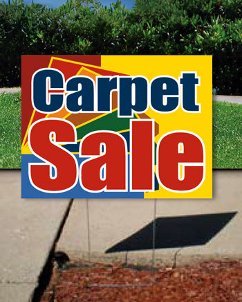 Coroplast Yard Sign: Carpet Sale (No Stakes Included) * MINIMUM 5 May ...