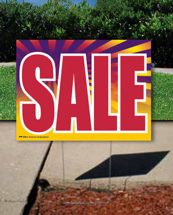 Coroplast Yard Sign: SALE (No Stakes Included) * MINIMUM 5 May Mix & M ...
